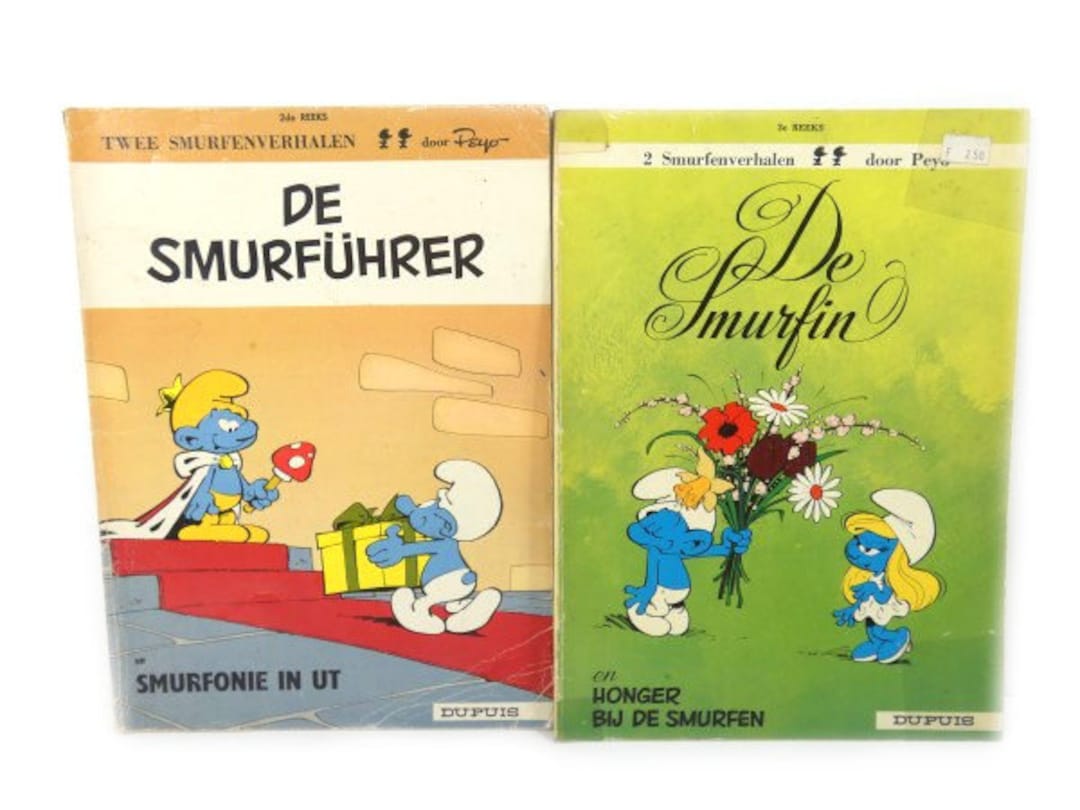 1 Vintage the Smurfs Comic Book Smurfette or Smurfuhrer 1975 and 1976 ...