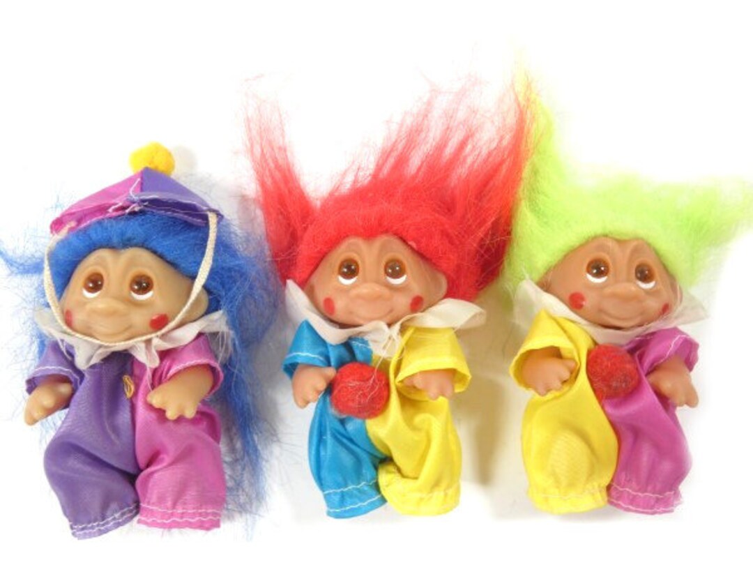 1 Vintage Thomas Dam Clown Troll 1985 Vintage Clown Troll - Etsy