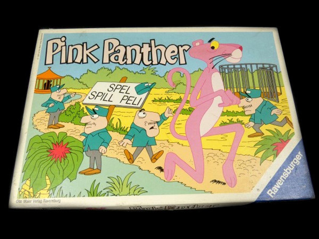 Vintage Pink Panther Board Game Vintage Retro Design Flamenco Puzzle ...