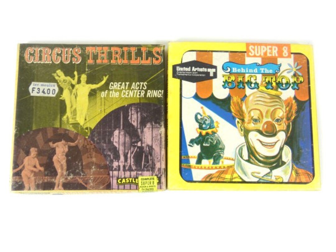 1 Vintage Circus Super 8mm Movie Circus Thrills Behind the Big Top - Etsy
