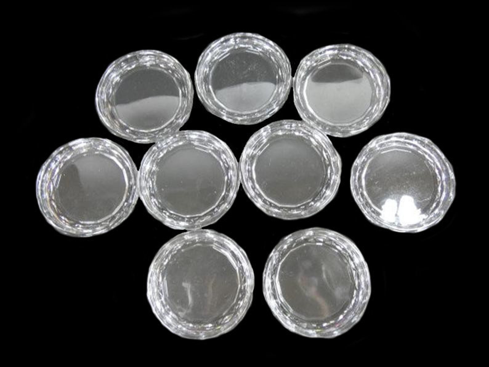 9 Beautiful Decorative Vintage Glass Crystal Coasters With A | Etsy