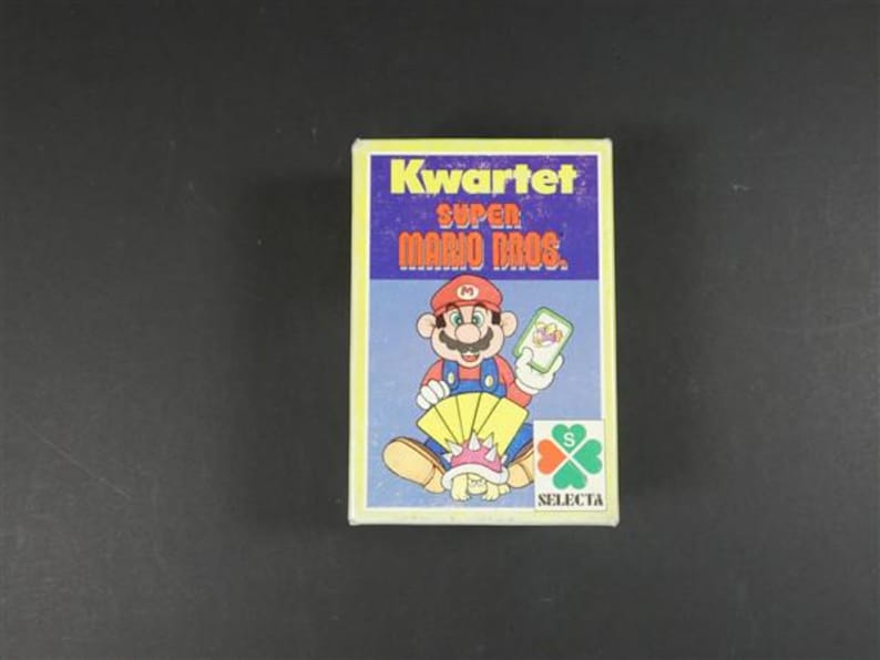 Vintage Super Mario Bros Go Fish Game Quartet Card Game 1991 Nintendo ...
