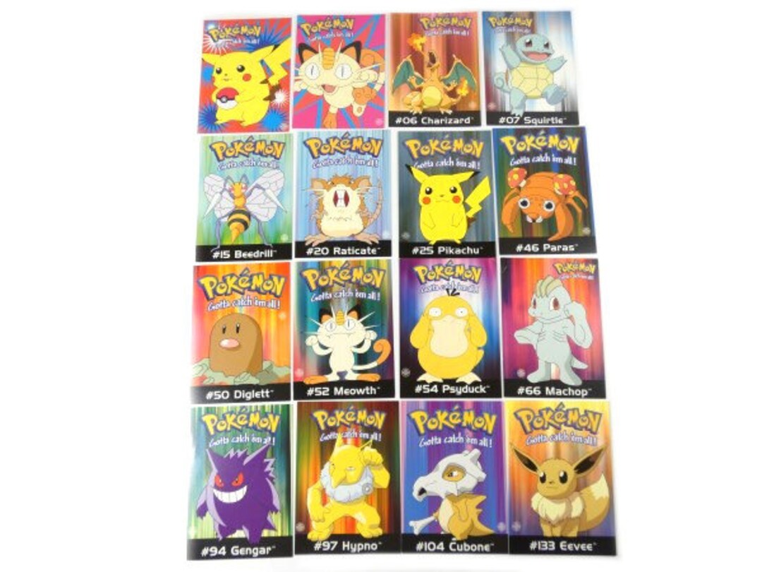 1 Vintage Pokémon Postcard Nintendo Card Collectible Pokemon Postcard ...