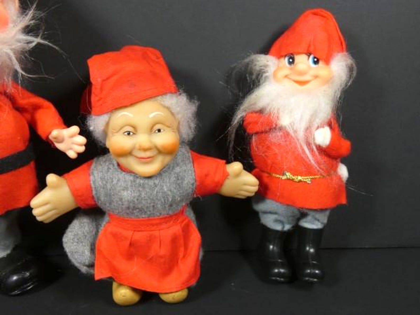 Vintage Christmas Elf Knee Hugger Pixie Scandinavian Elf Nordic ...