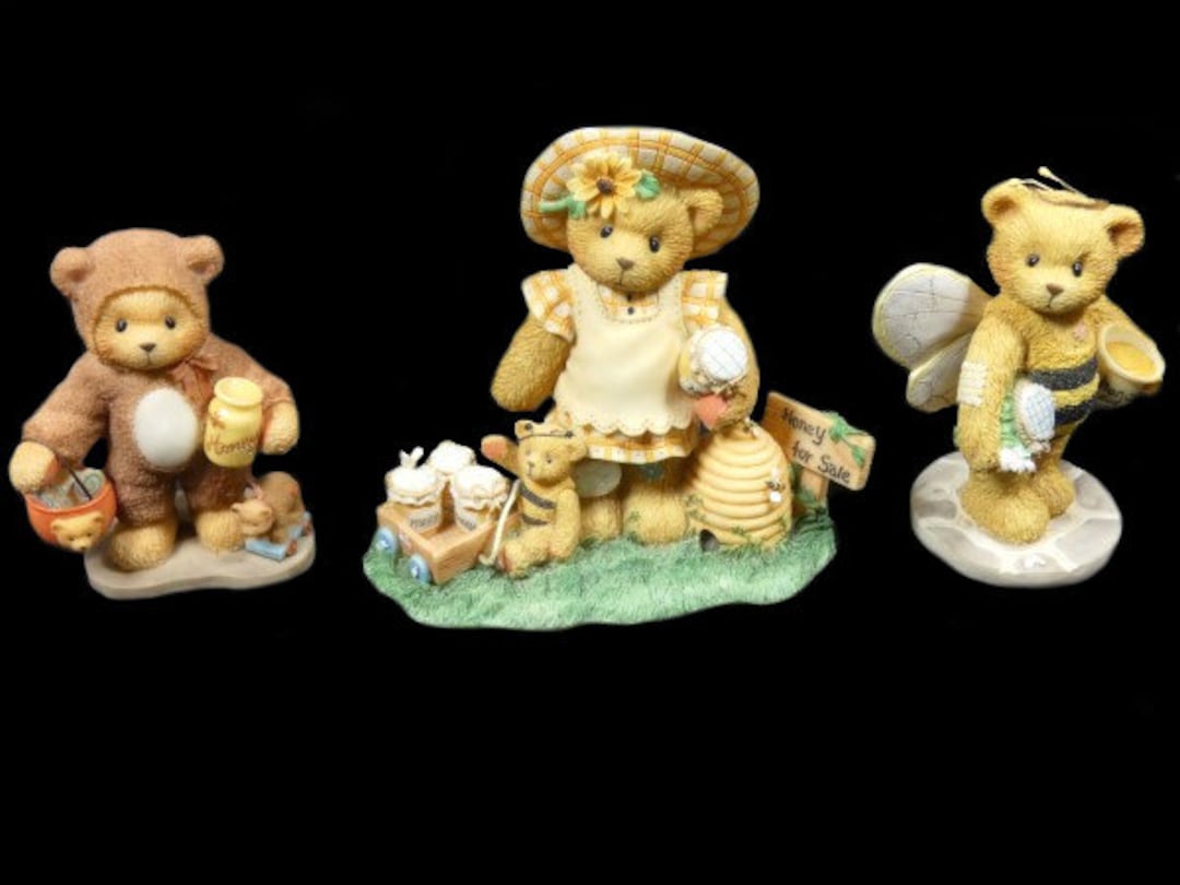 1 Vintage Cherished Teddies Figurine Honey Bears Vintage Bear Figurine ...