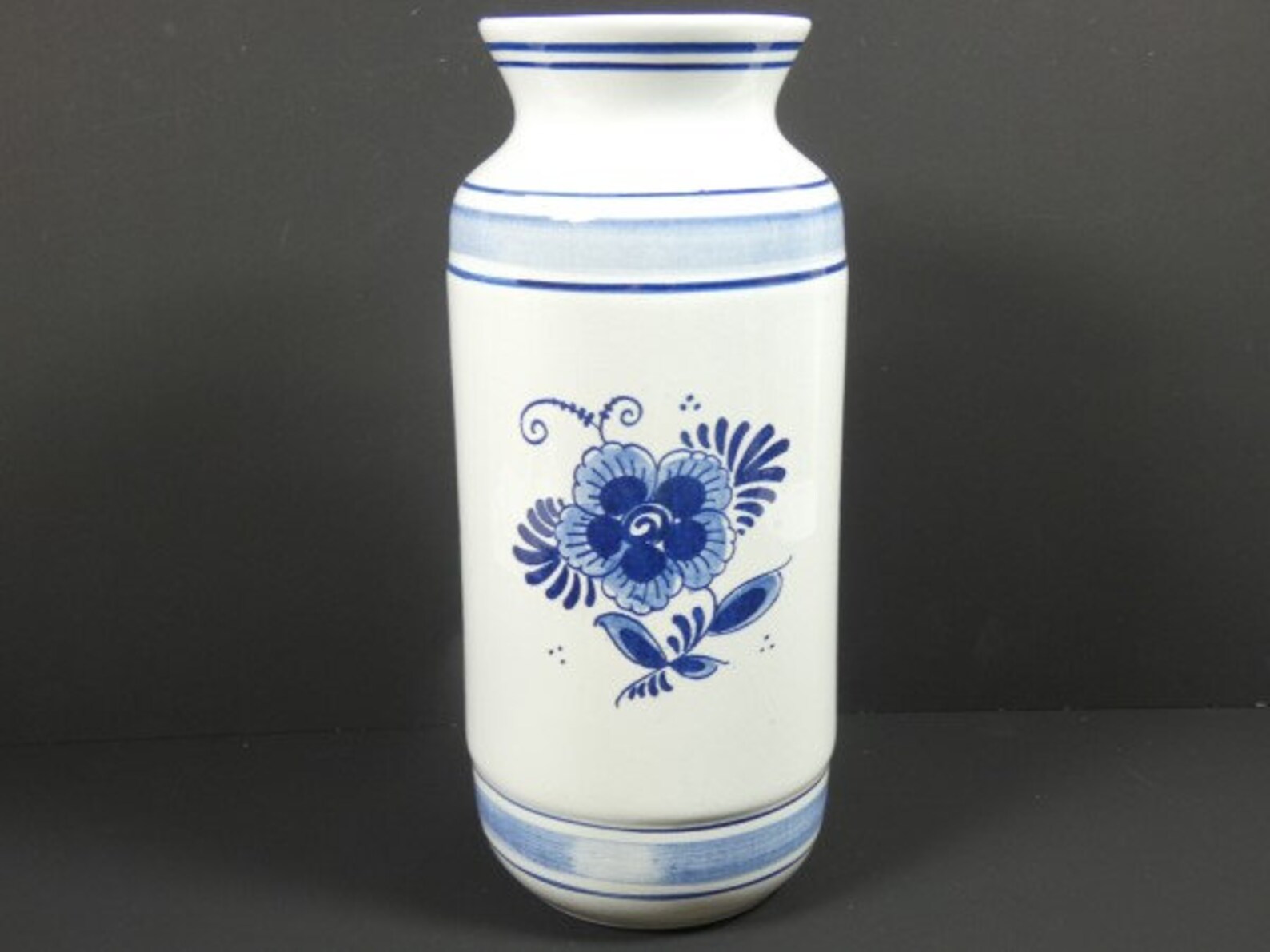 Delfts Blauw Vase Delft Blauw Pottery Hand Painted Delfts Blauw Vintage ...