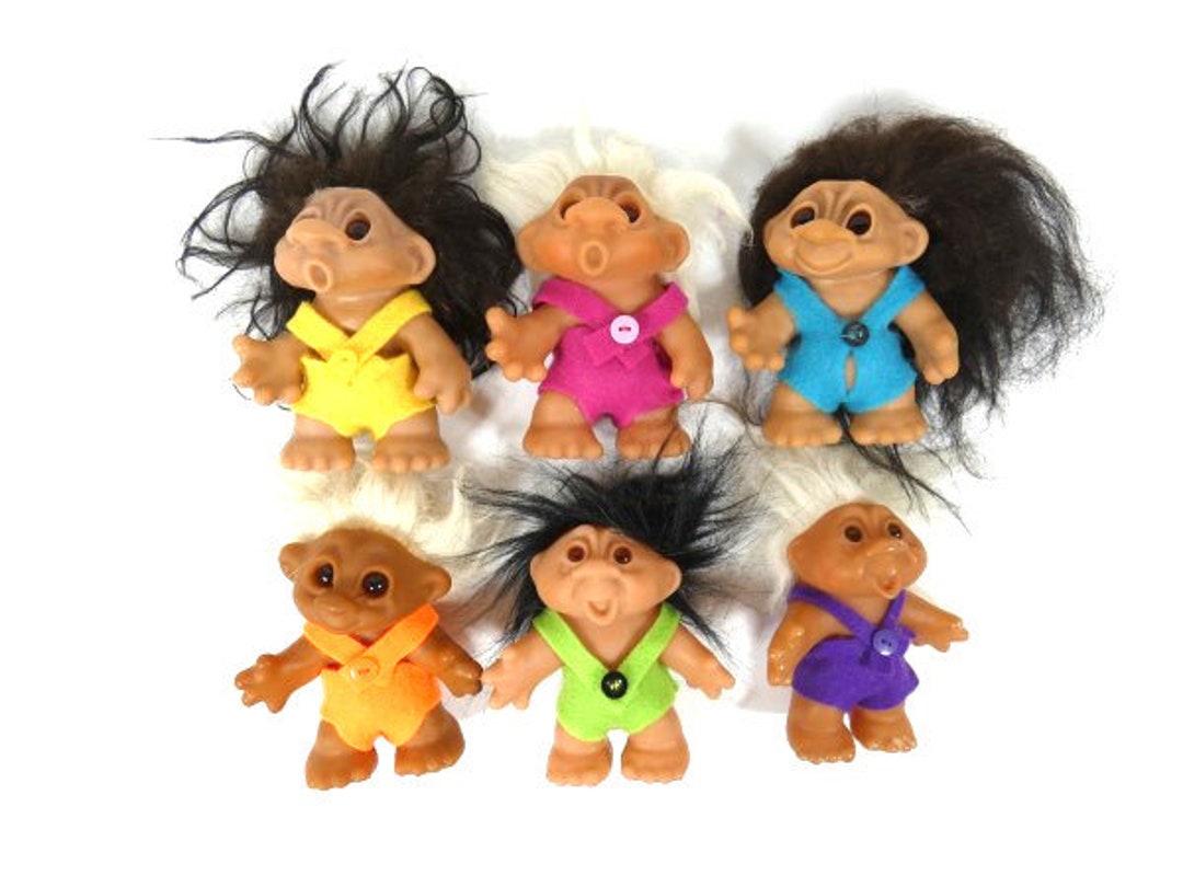 1 Vintage Thomas Dam Troll 5 Inches Boy or Girl Troll Good Luck Troll ...