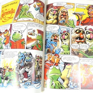 Vintage the Muppets Book Jim Henson's Muppet Show 1981 Comic Cartoon ...