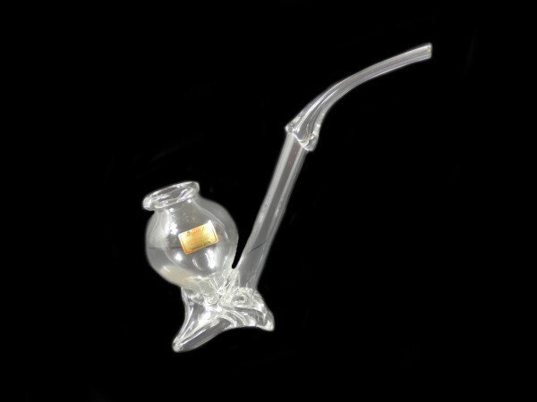 1 Vintage Glass Pipe Liquor Glass Port Pipe Brandy Pipe Sipping Liquor ...