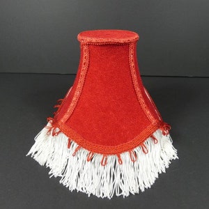 1 Vintage Red Lamp Shade Beautiful Elegant Lamp Shades Fabric Lamp ...