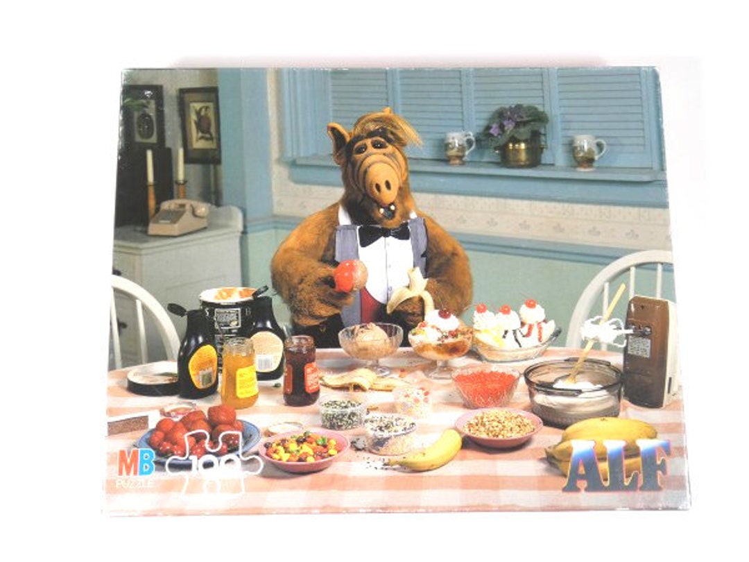 Vintage Alf Jigsaw Puzzle Vintage Retro Design Eighties Tv Show ...