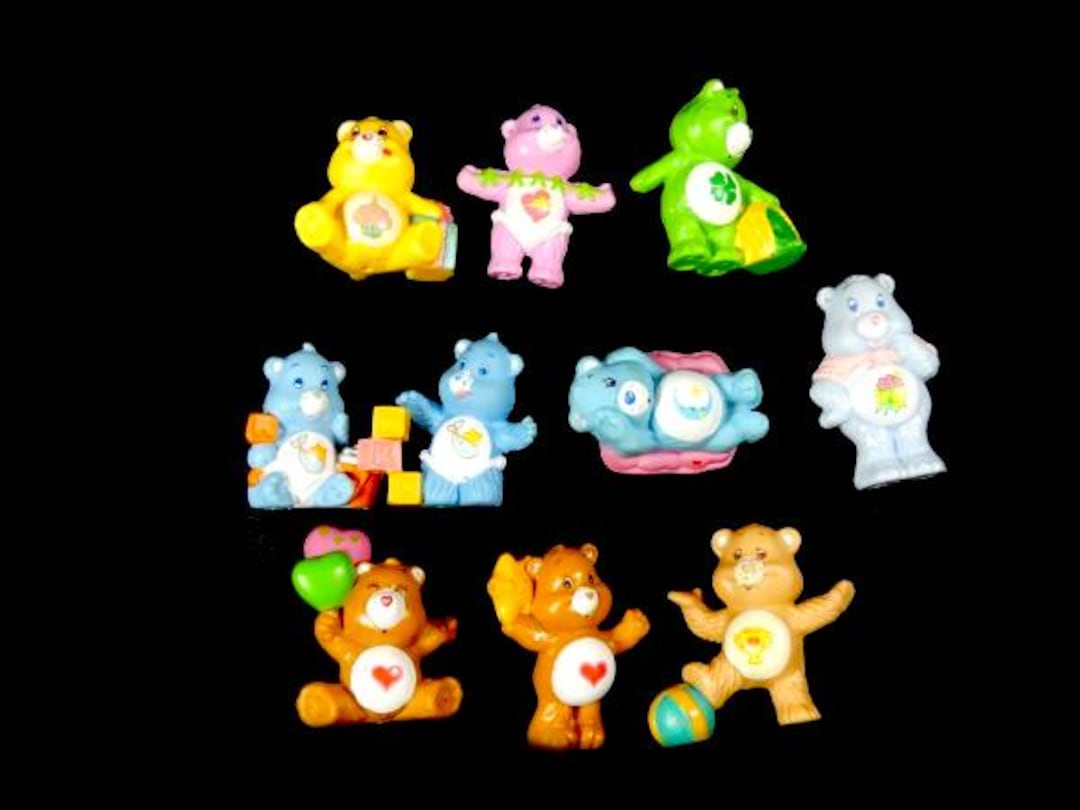 1 Vintage Care Bears Figurine Small Care Bears Mini Bears - Etsy