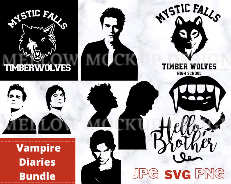 The Vampire Diaries Bundle Pack Cut Files For Cricut & | Etsy