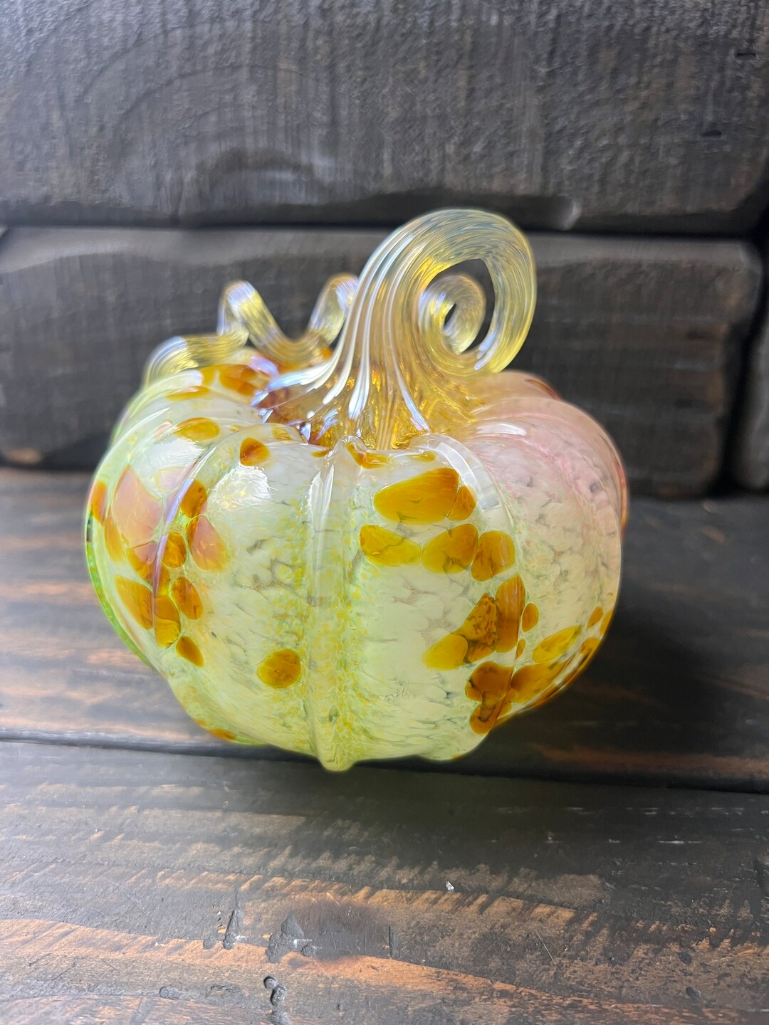 Glass Pumpkin 313-88 WB Walker&bowes - Etsy