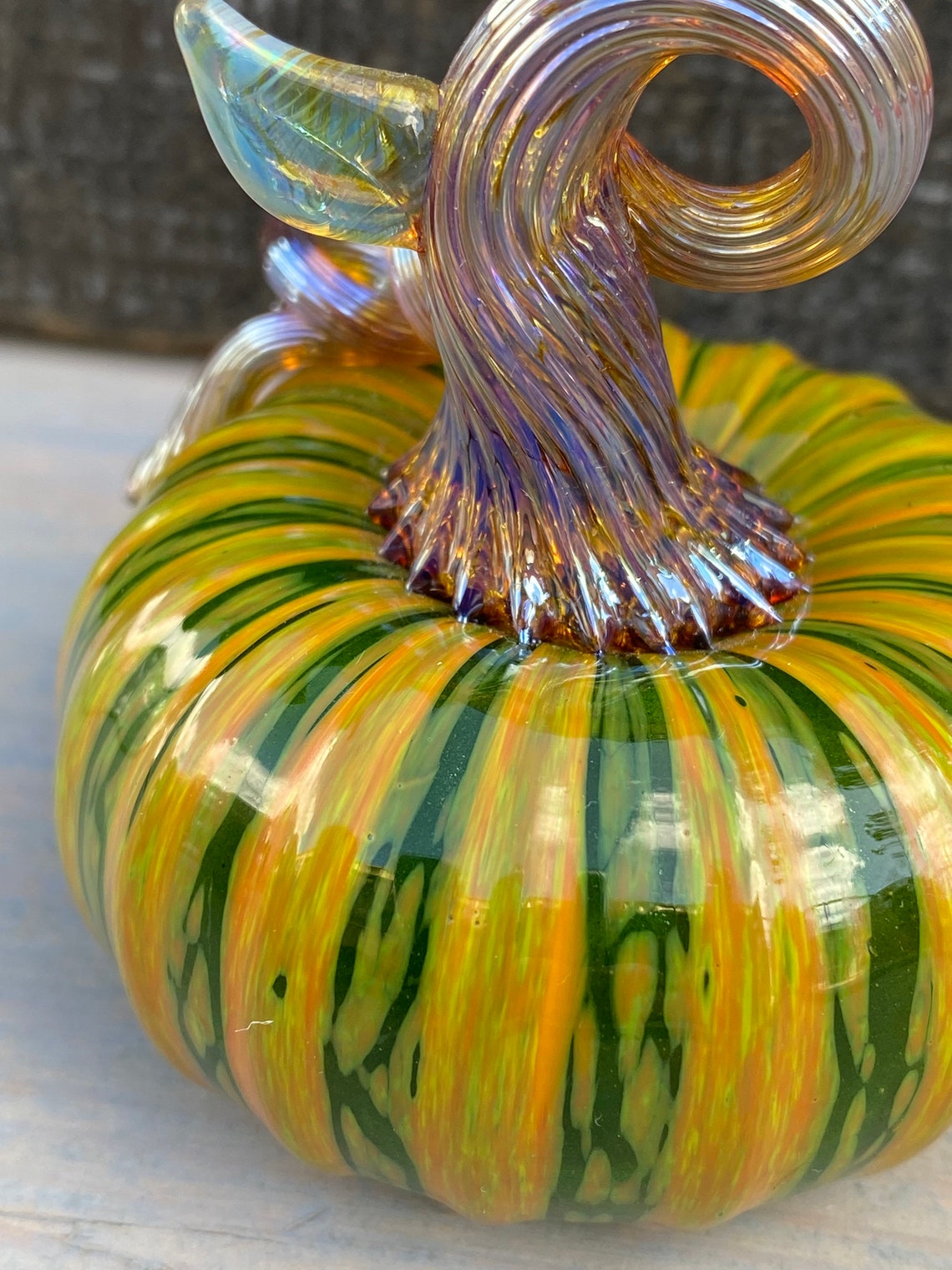 Glass Pumpkin 1475 58 Walkerandbowes Etsy