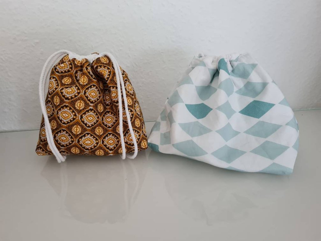 Reversible Bag Japanese Pouch Kinchaku Self Stitched Various Designs ...