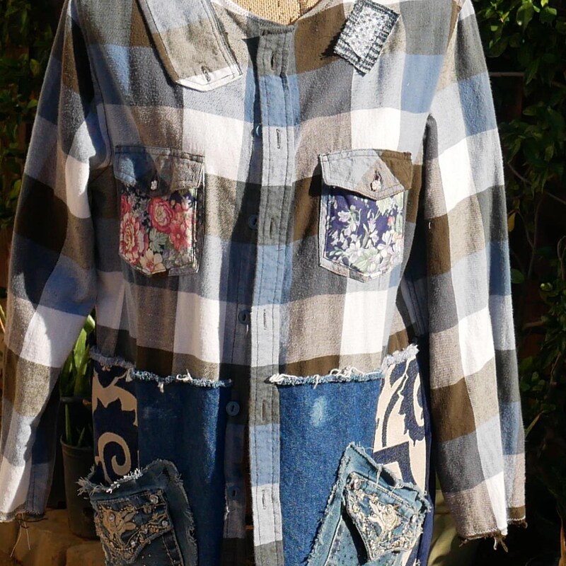 Upcycled Flannel Shirts - Etsy