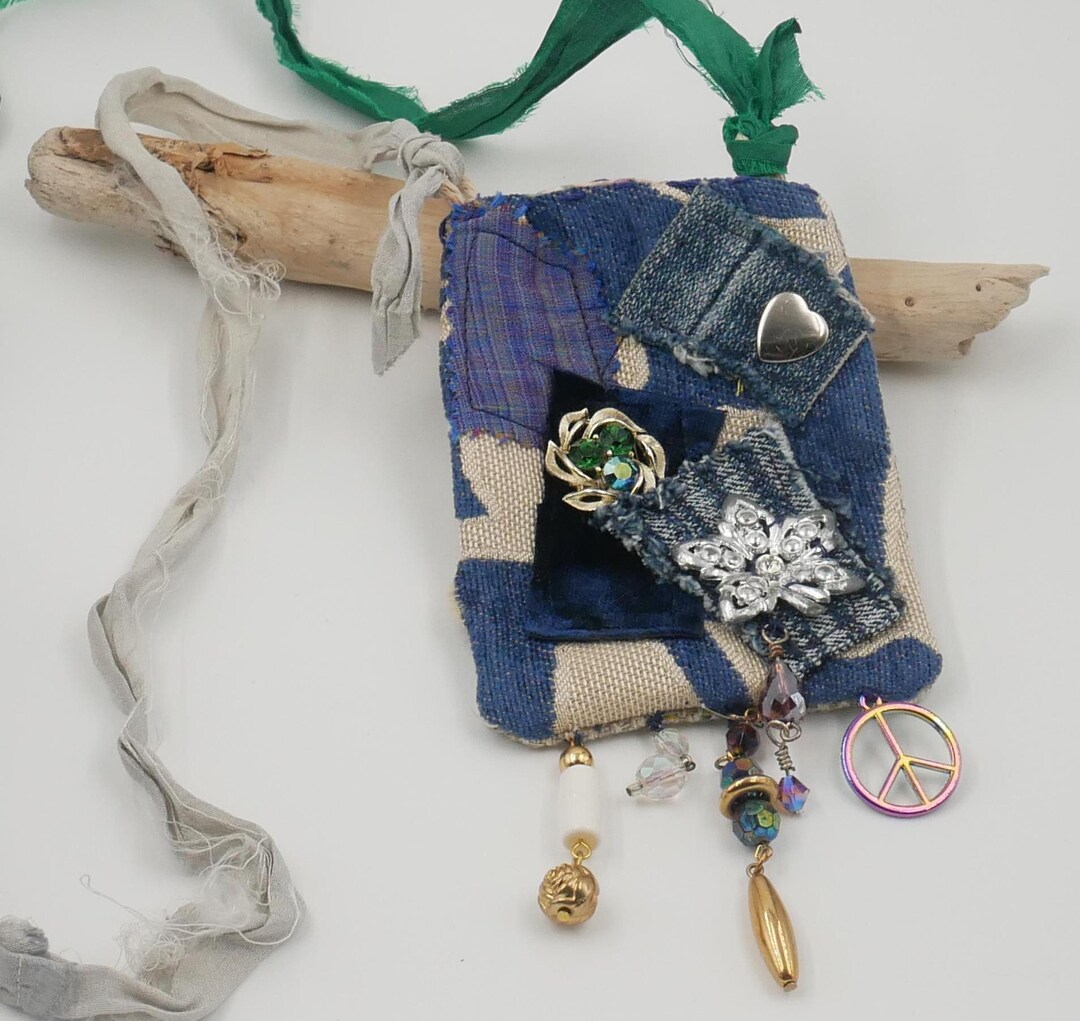 Talisman, Material Medicine Amulet Pouch With Pocket handmade Necklace ...