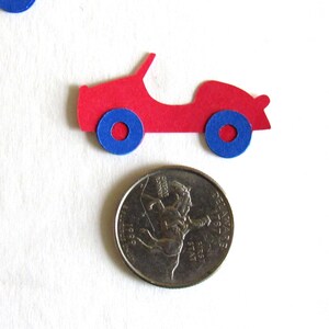 1 1/2 Inch Little Red Car Confetti Baby Shower Wedding Birthday Party ...