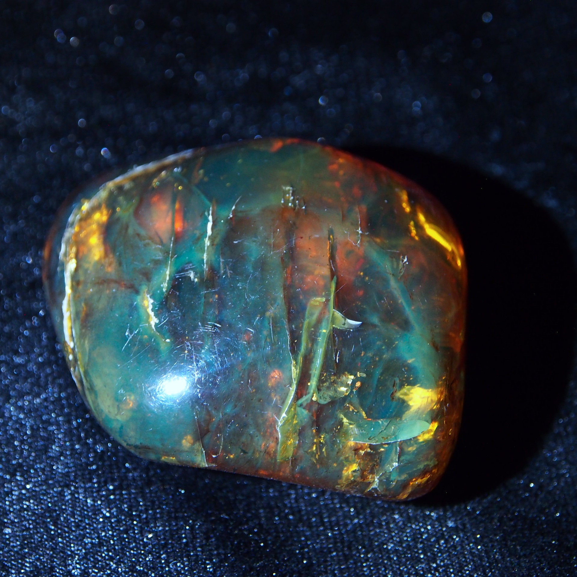 Pieza de ámbar mexicano totalmente pulida 269526 | Etsy