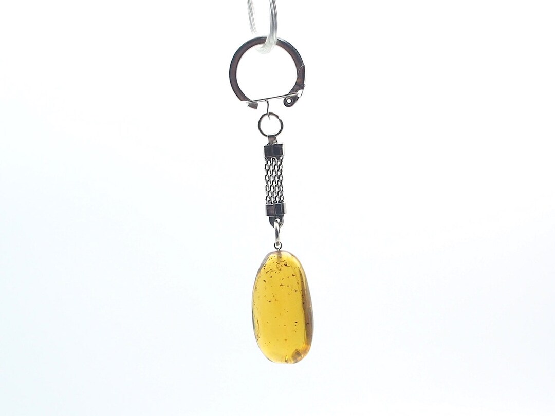 Natural Mexican Amber Key Chain - Etsy