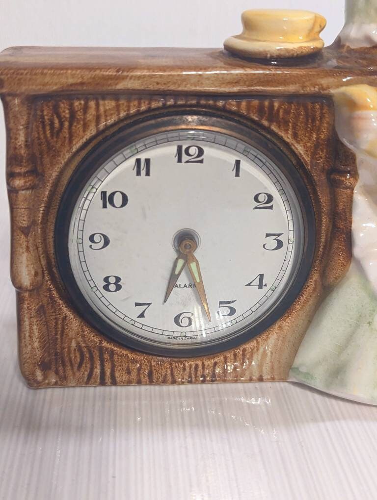 Vintage Ceramic Clock Featuring Young Well Dressed Couple (clock Broken ...