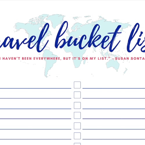 World Bucket List Scratch off Poster Gift for Traveler - Etsy