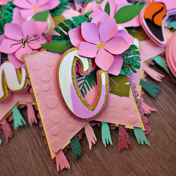 Flamingo Banner - Etsy