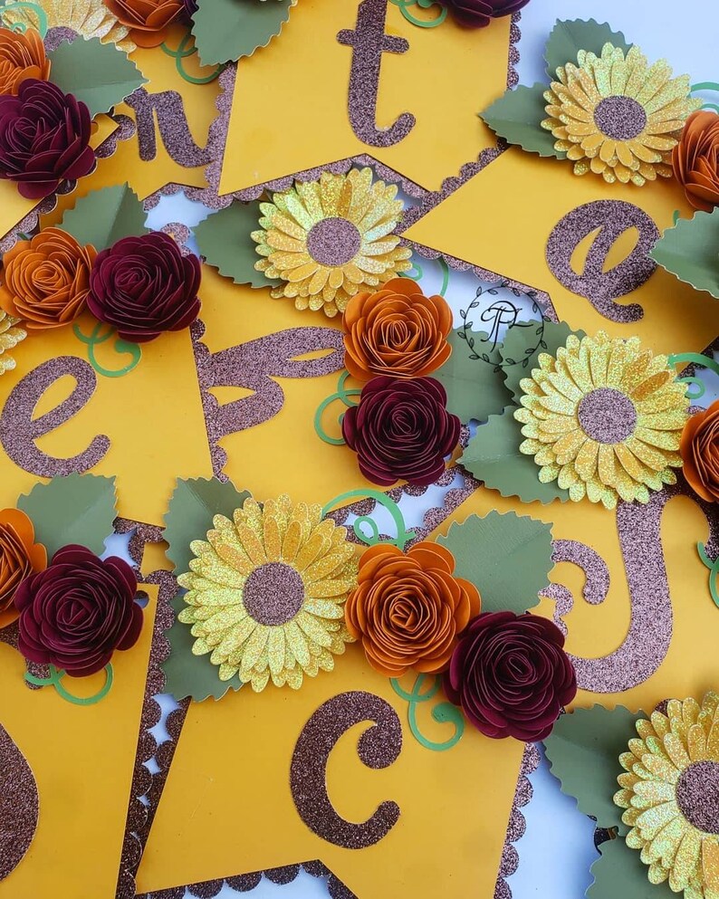 Sunflower Banner | Etsy