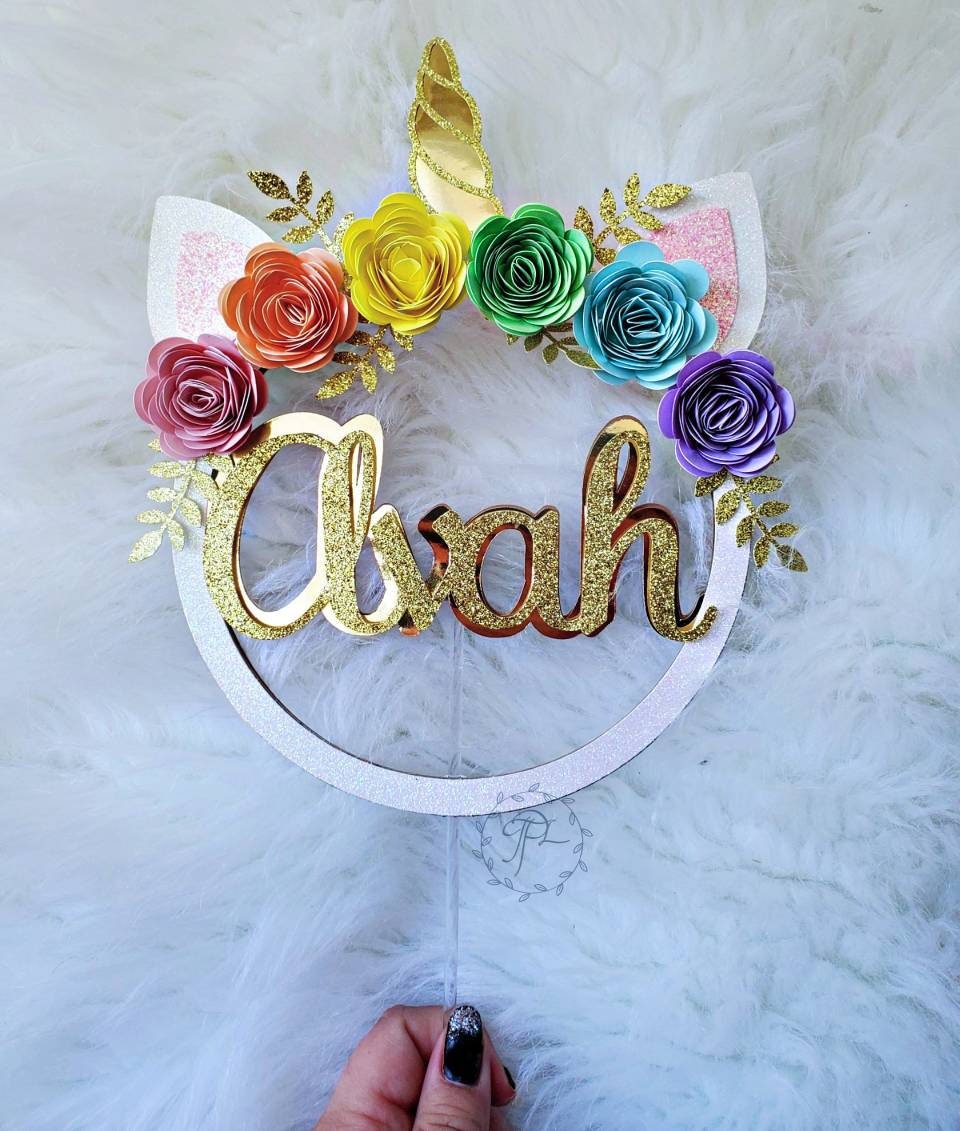 Unicorn Caketopper | Etsy