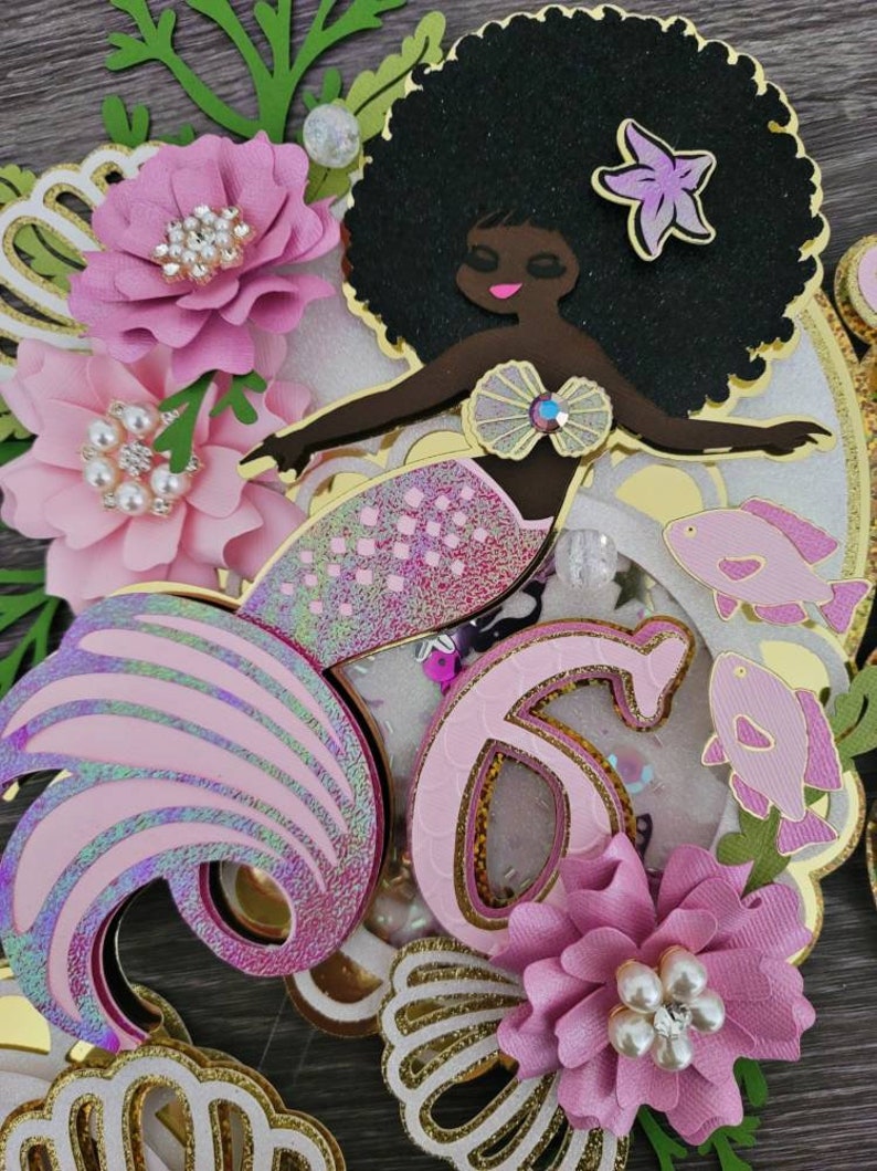 Mermaid Theme Caketopper - Etsy