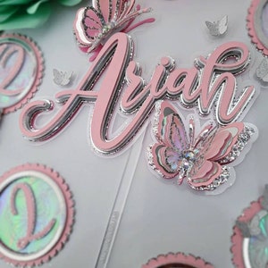Butterfly Caketopper Any Name - Etsy