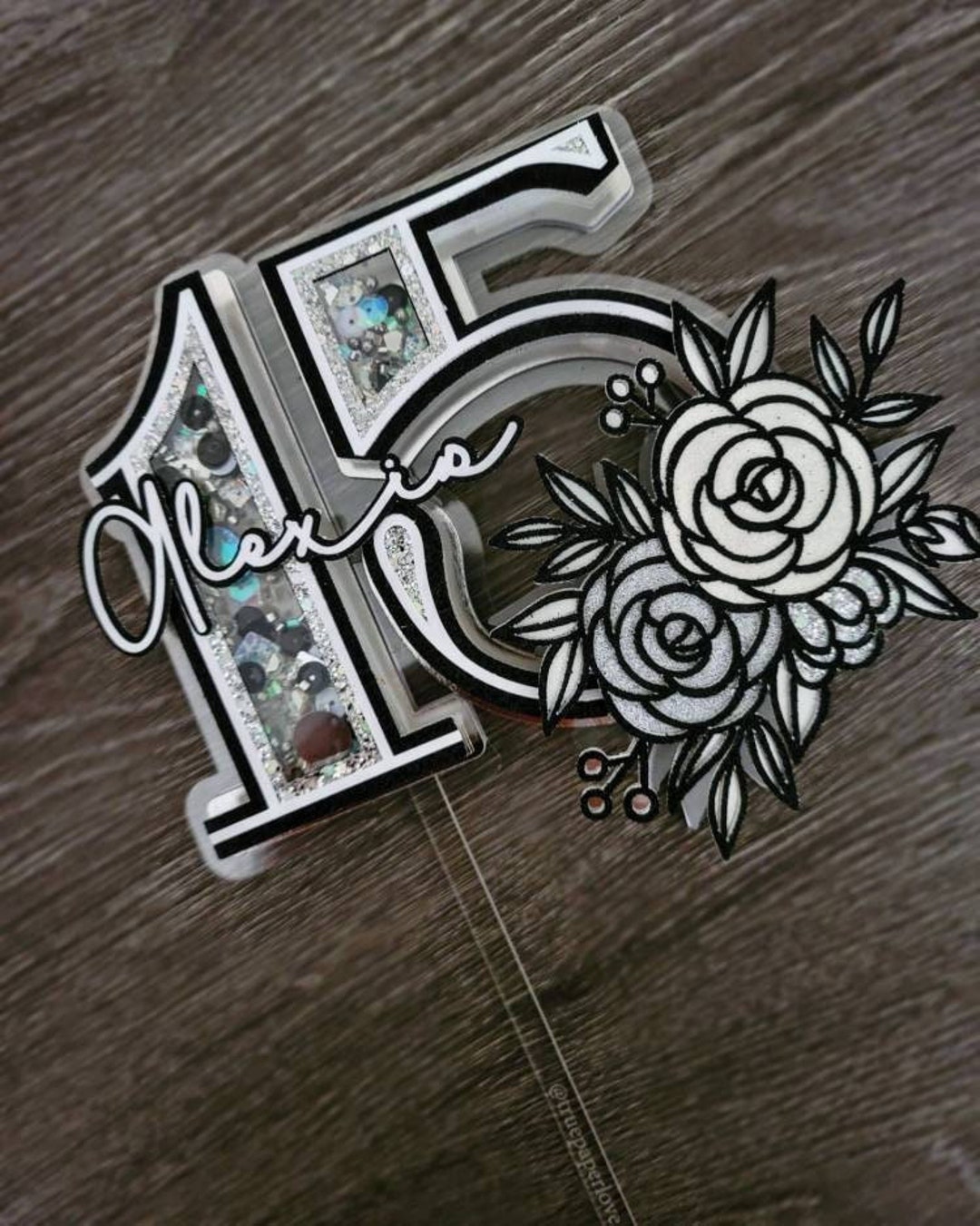 Number Shaker Caketopper - Etsy