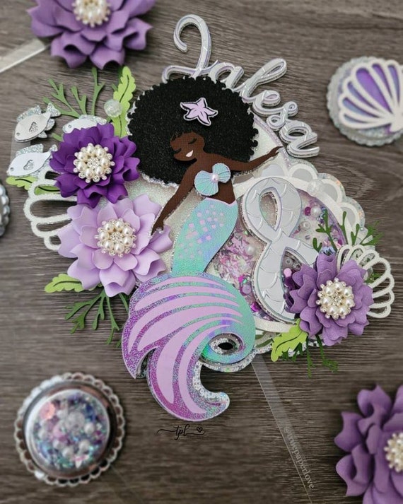 Mermaid Theme Caketopper - Etsy