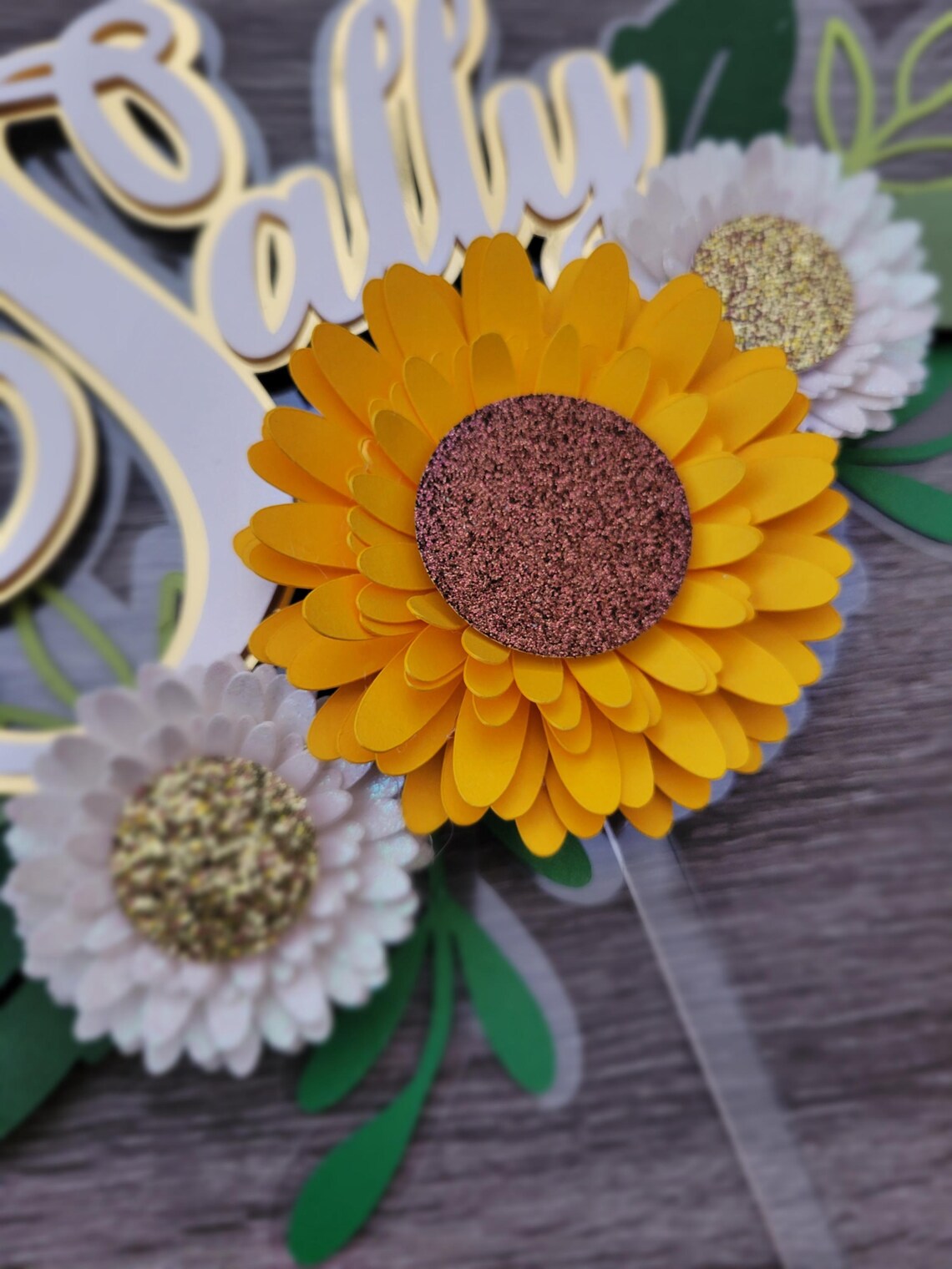 Daisy Name Caketopper - Etsy