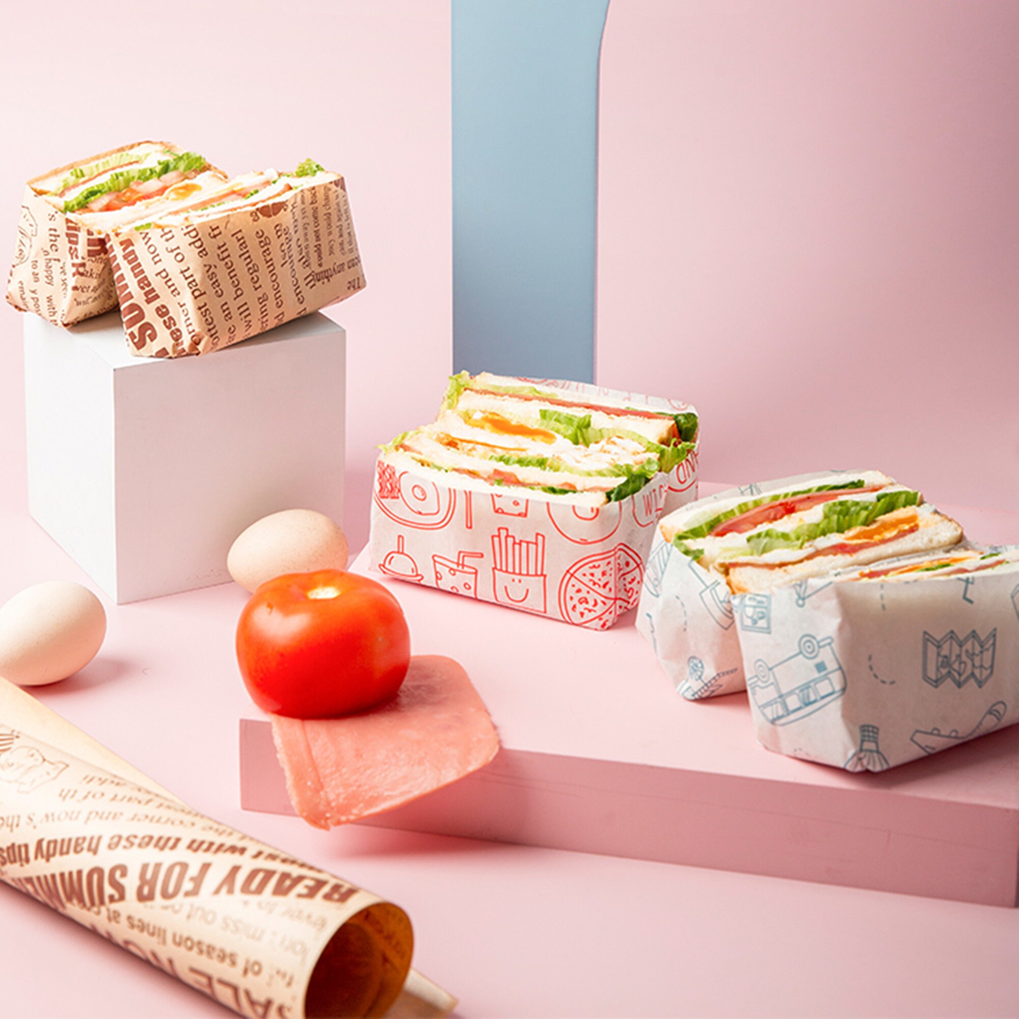 45 Sheet Oil Paper Food Wrapping Paper Food Baking Paper Etsy Canada