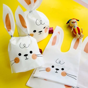 50X Rabbit Cookie Cellophane Bags Cake Cookies Wrappers | Etsy