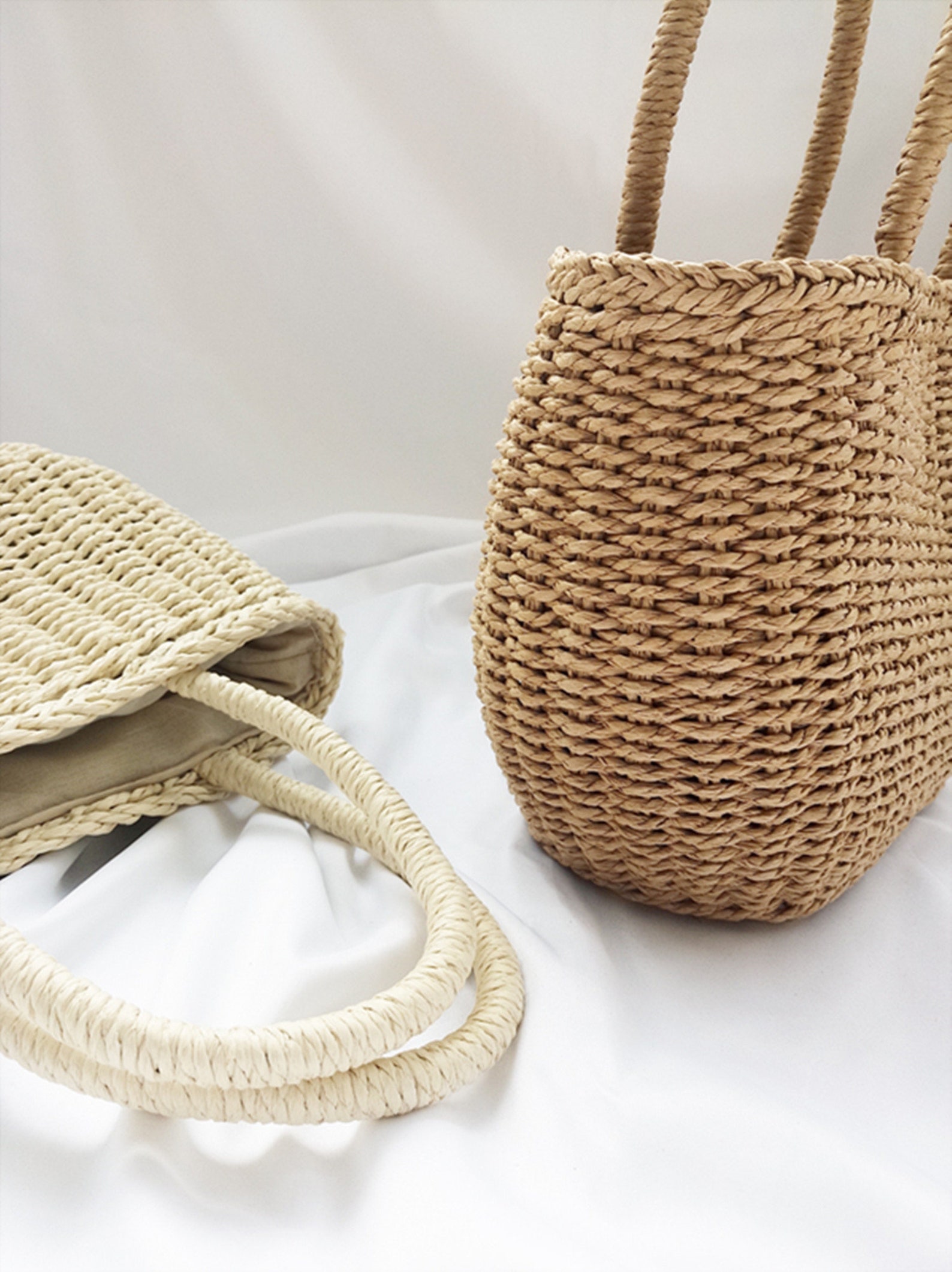 Hand-made Straw Bag Women Beach Woven Bags for Summer Travel - Etsy
