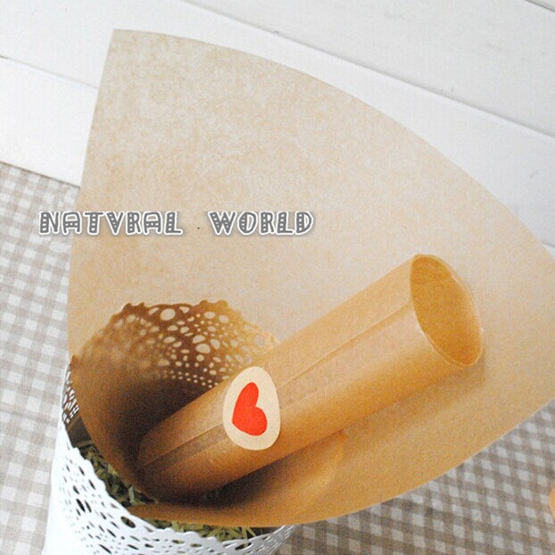 45 Sheet Pure Brown Food Wrapping Papernougat Wrapping - Etsy UK