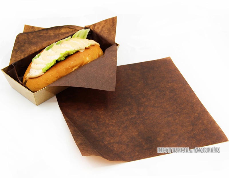 50 sheet brown Food Wrapping PaperNougat wrapping Papercake | Etsy