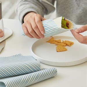 45 Sheet Blue Stripe Food Wrapping Paper,nougat Soap Cake Wax Paper ...