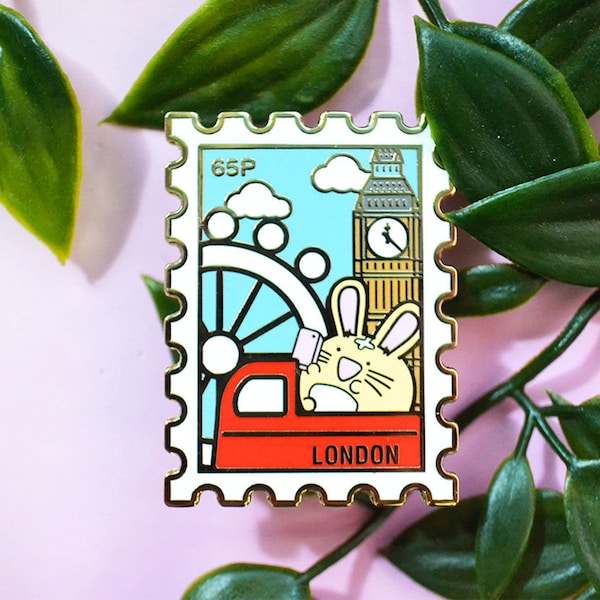 London Enamel Pin - Etsy