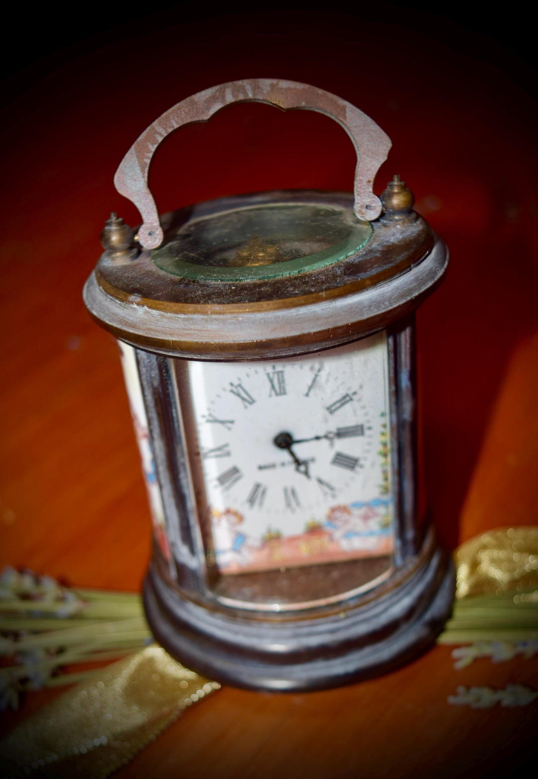 Antique French Carriage Clock With Porcelain & Enamel C.1910. Sku: C521 ...