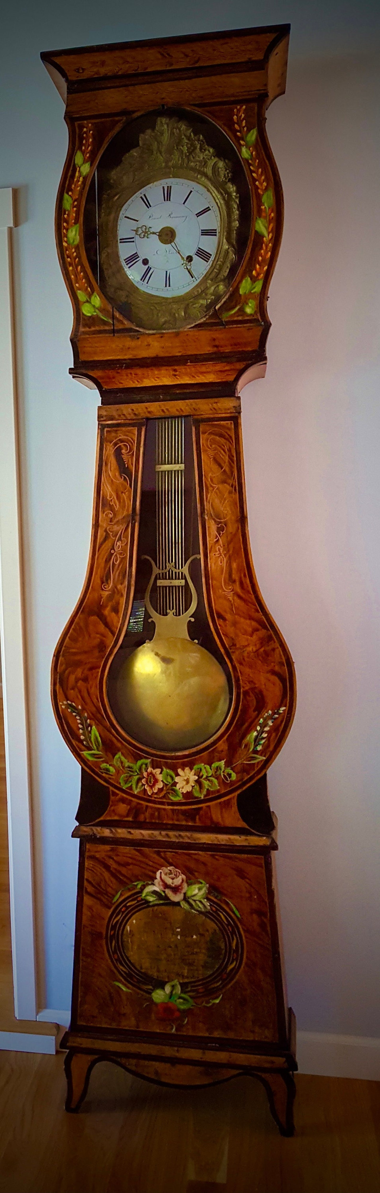 French Antique Floor Clock C.1800's Sku: - Etsy