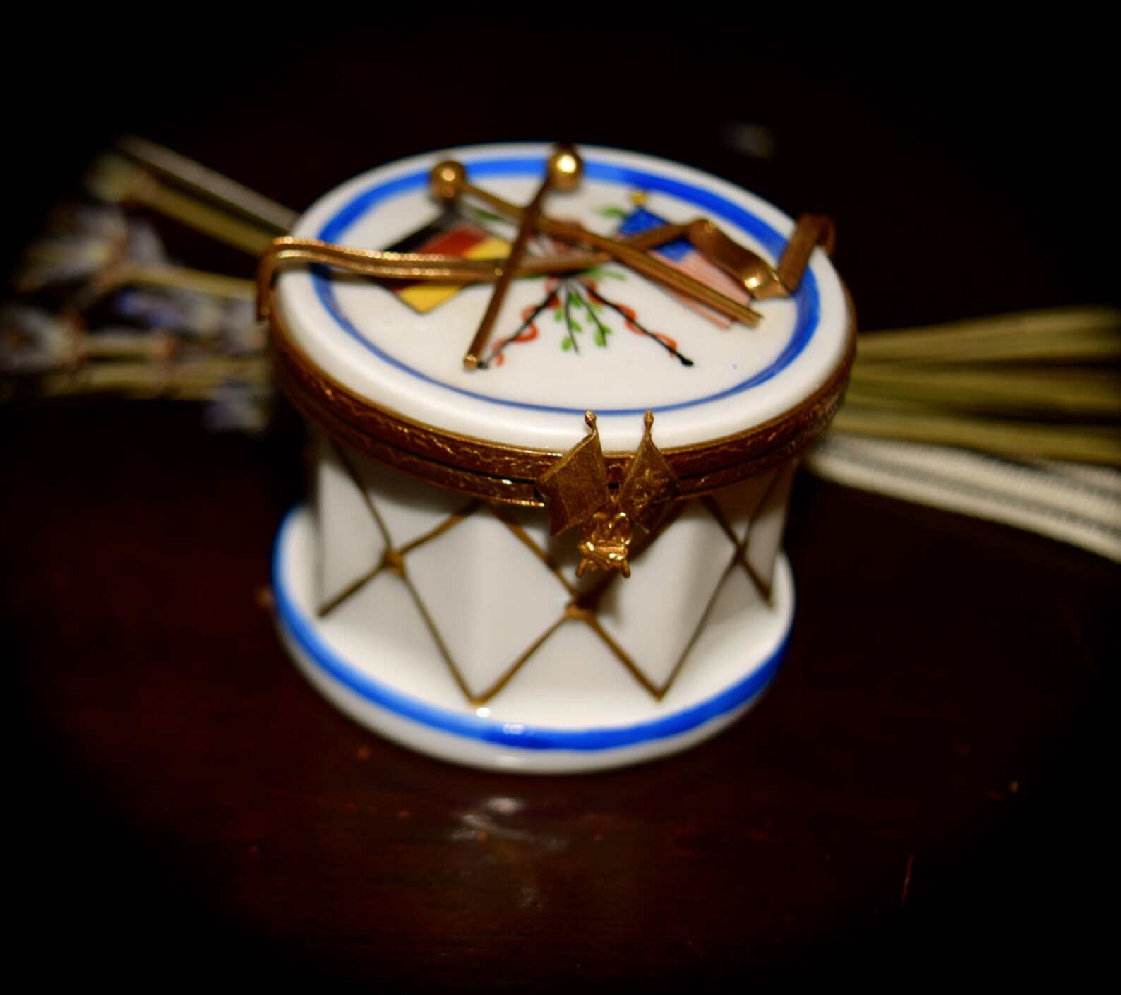 Authentic Vintage French Limoges Drum W/ German and American - Etsy