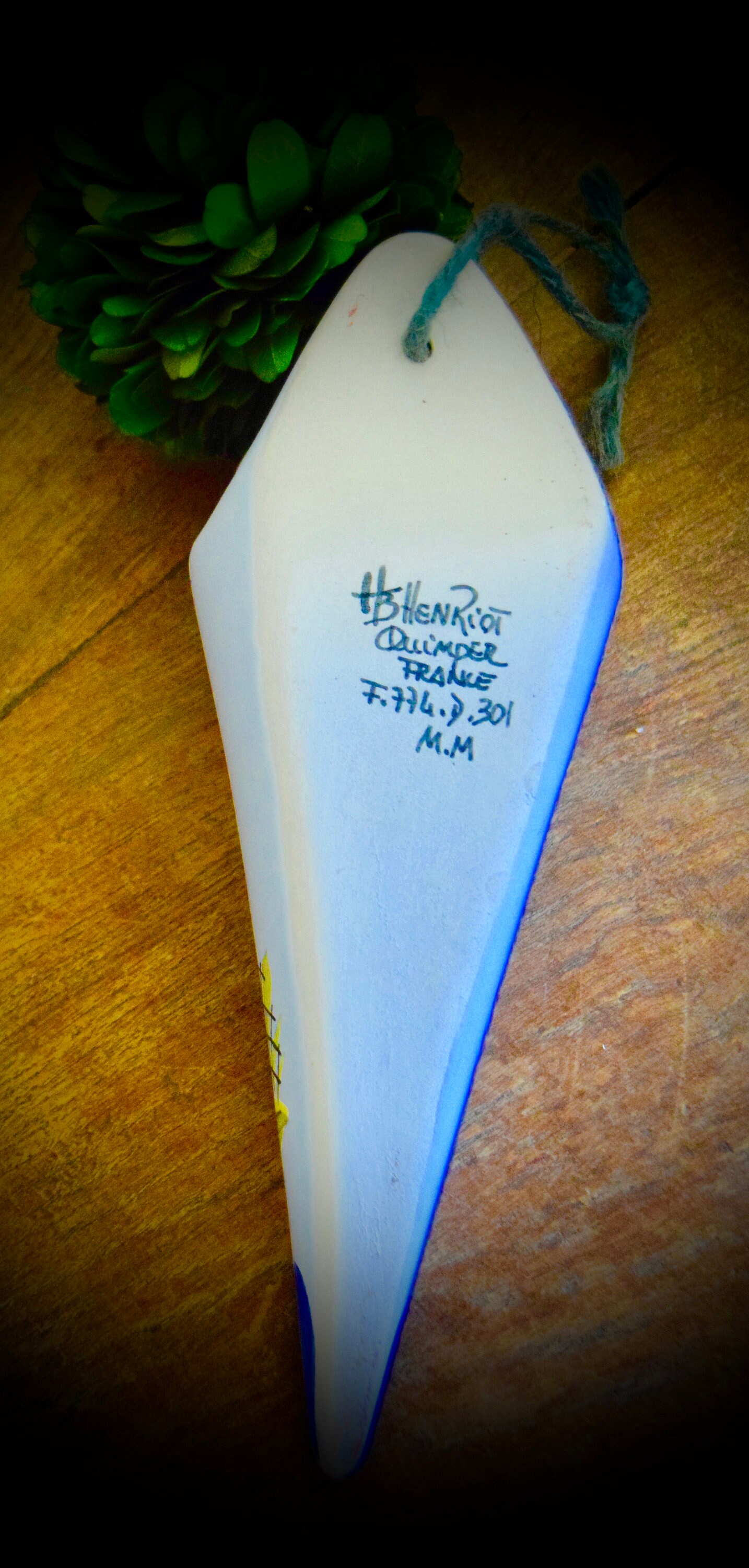 Henriot Quimper Ceramic Wall Pocket Briton Woman Sku: C454 - Etsy