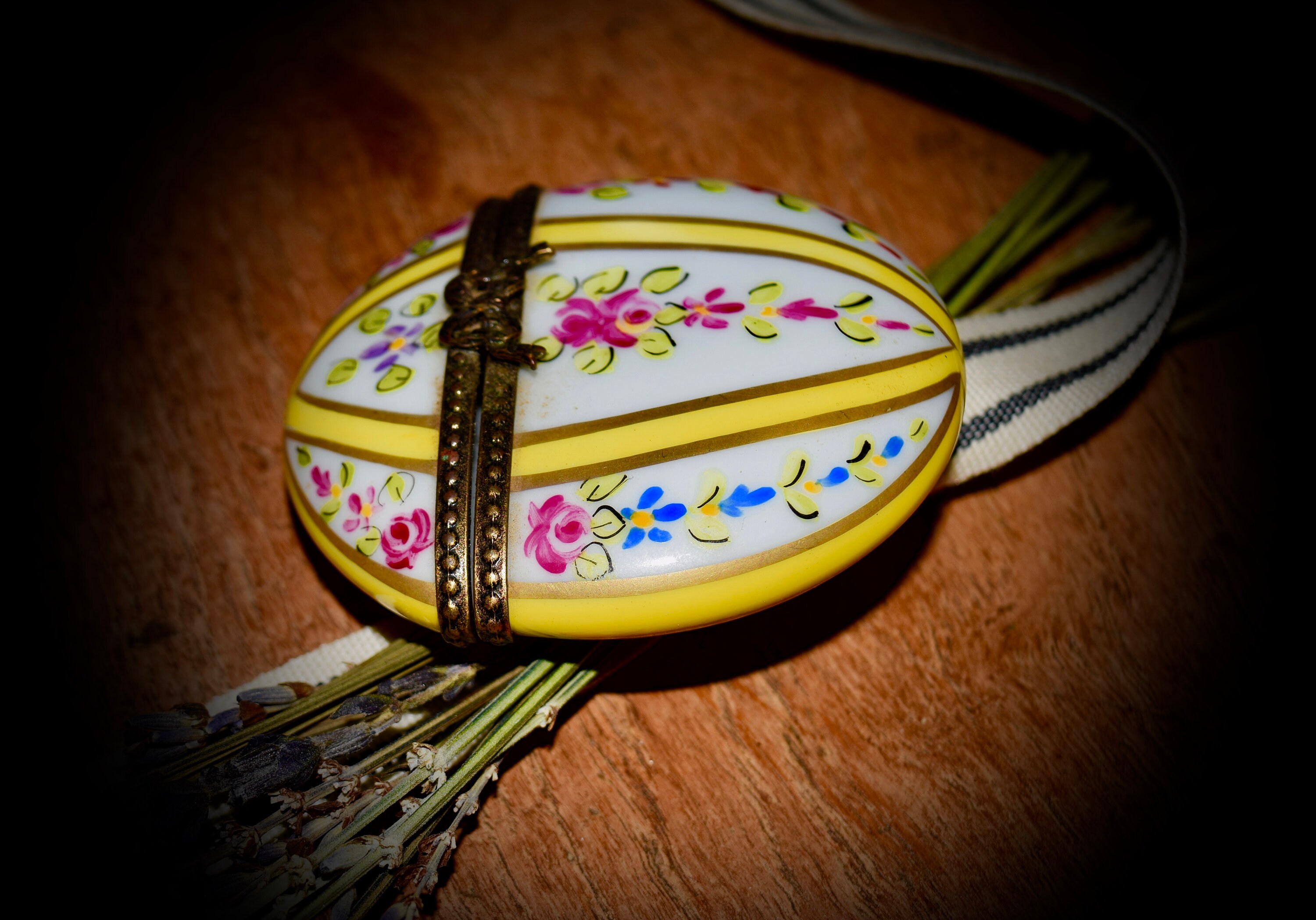 Vintage French Round Limoges Box With Floral Pattern Sku: L336 - Etsy