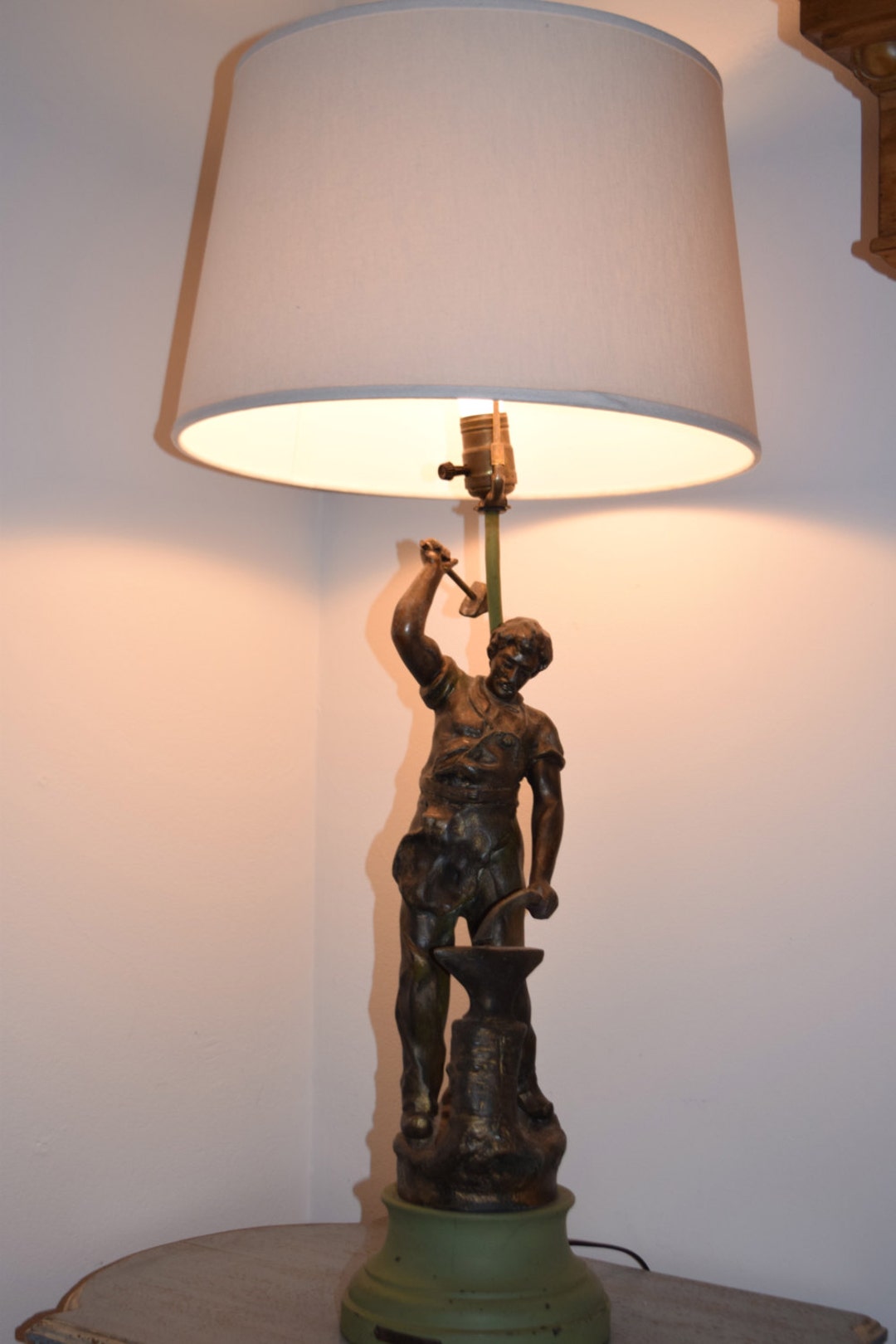 A. Moreau Antique Bronze Lamp Sku:053 - Etsy