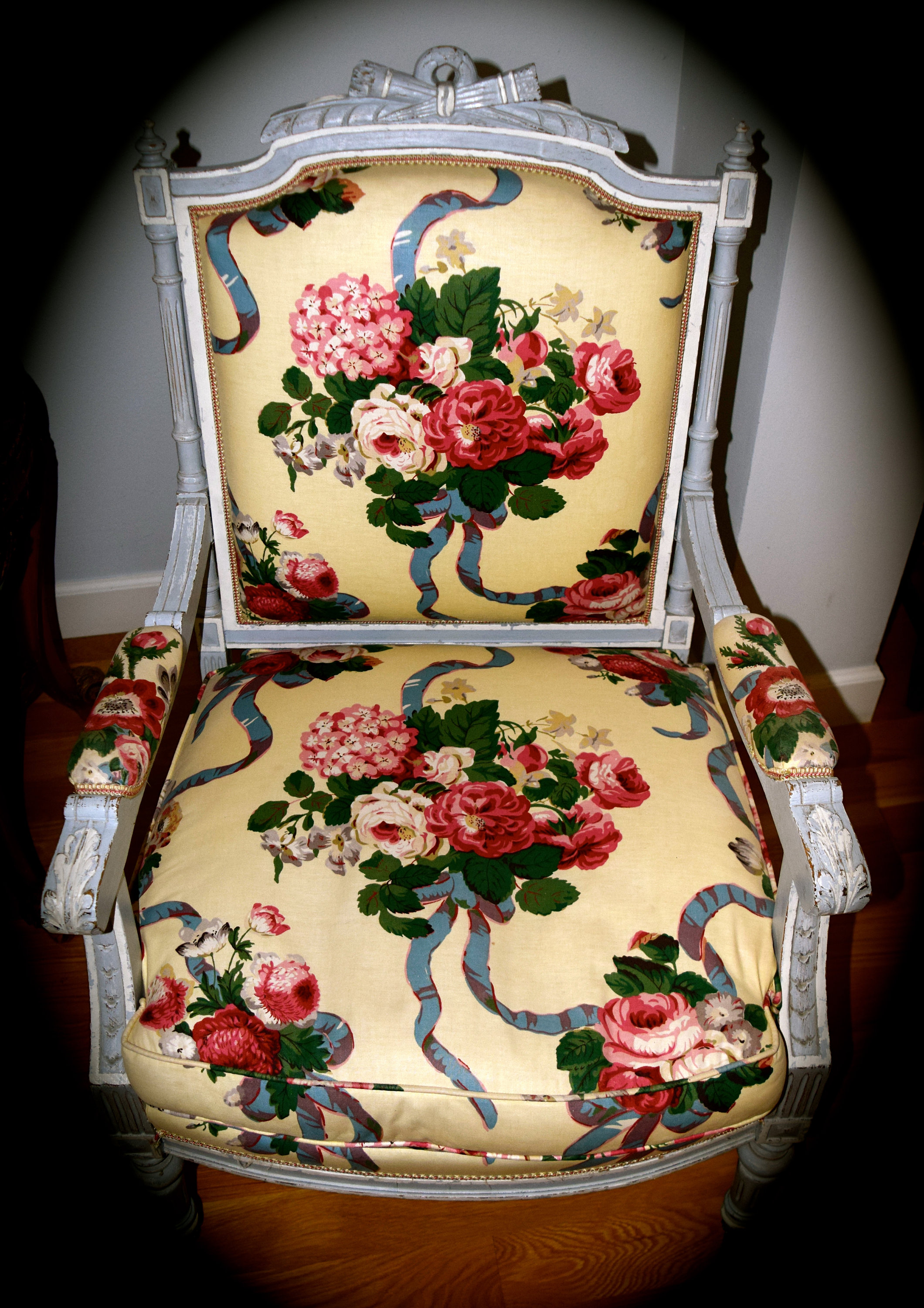 Antique French C.1800 Bergère Chair Sku: F1005 - Etsy