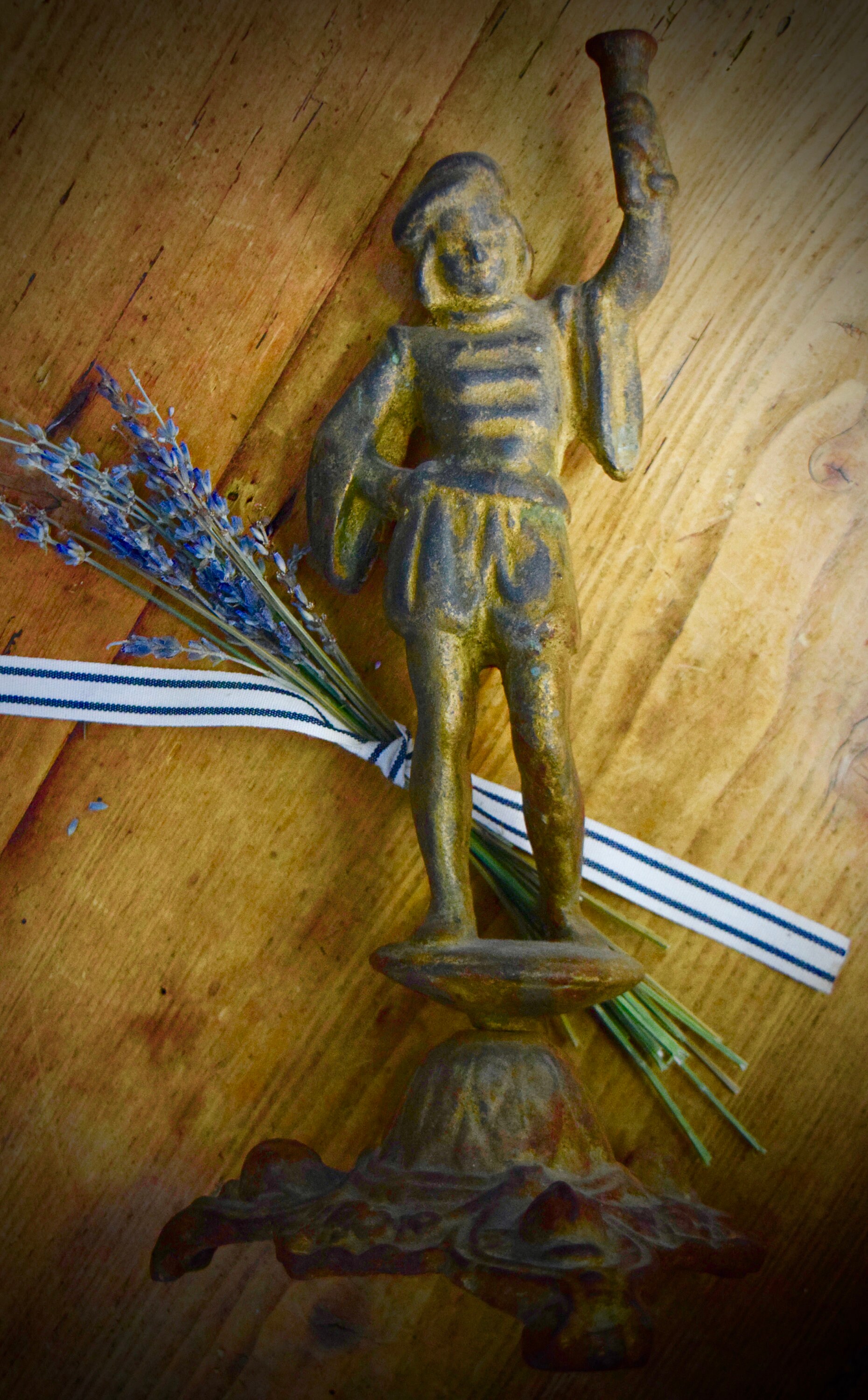 Antique French Statue of Boy on Pedestal. Sku: C429 - Etsy